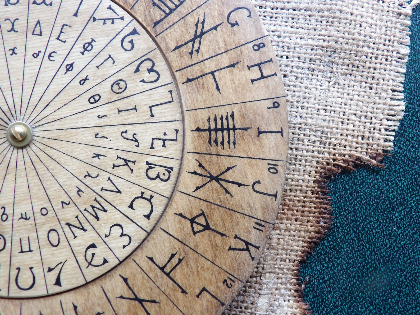 Cypher Wheel Cipher Wheel Ogham Enochian Koine Greek Secret | Etsy