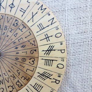 Cypher Wheel, Cipher Wheel, Ogham Enochian Secret Codes Cryptography ...