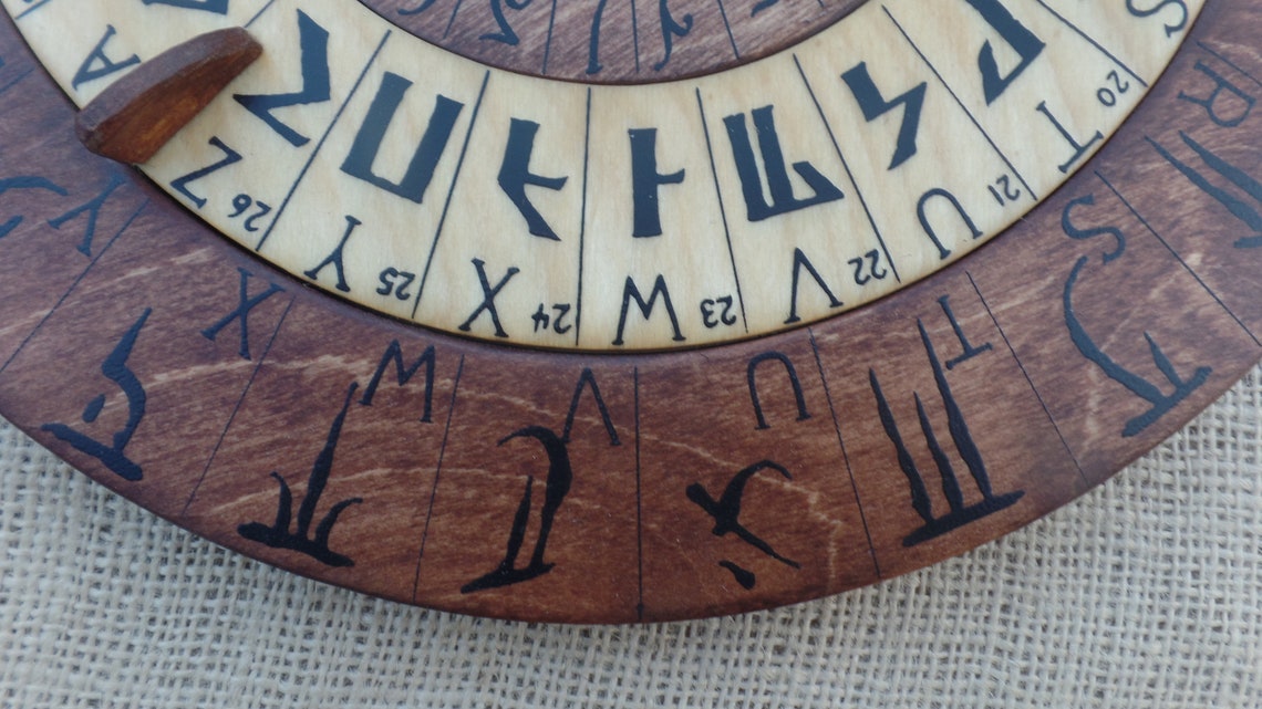 Cipher Wheel Cypher Wheel Dwarven Dwarvish Devek Elvin | Etsy