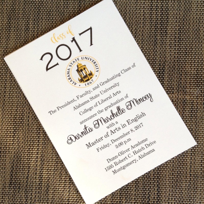 College Graduation Invitations - Etsy