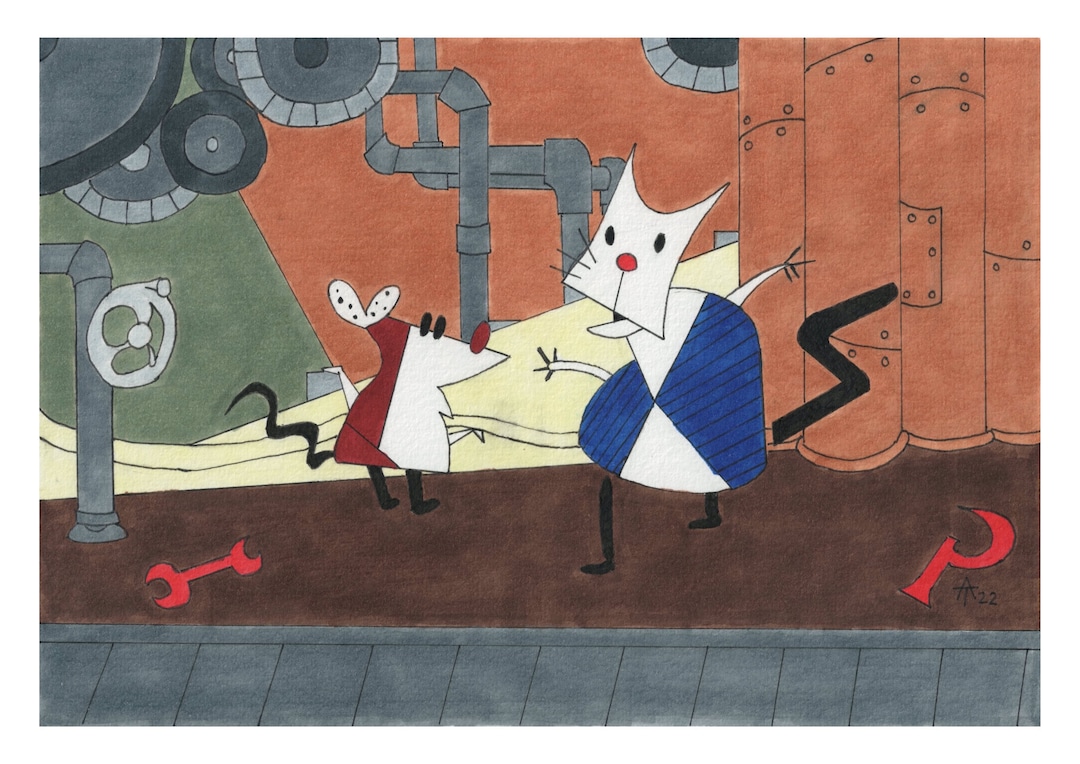 Worker and Parasite (the Simpsons) Original Fan Art - Signed + Numbered ...