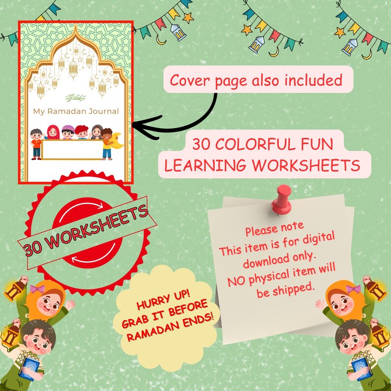 Ramadan Kids Activity, Islamic Worksheets, Kids Salah Fasting Tracker ...