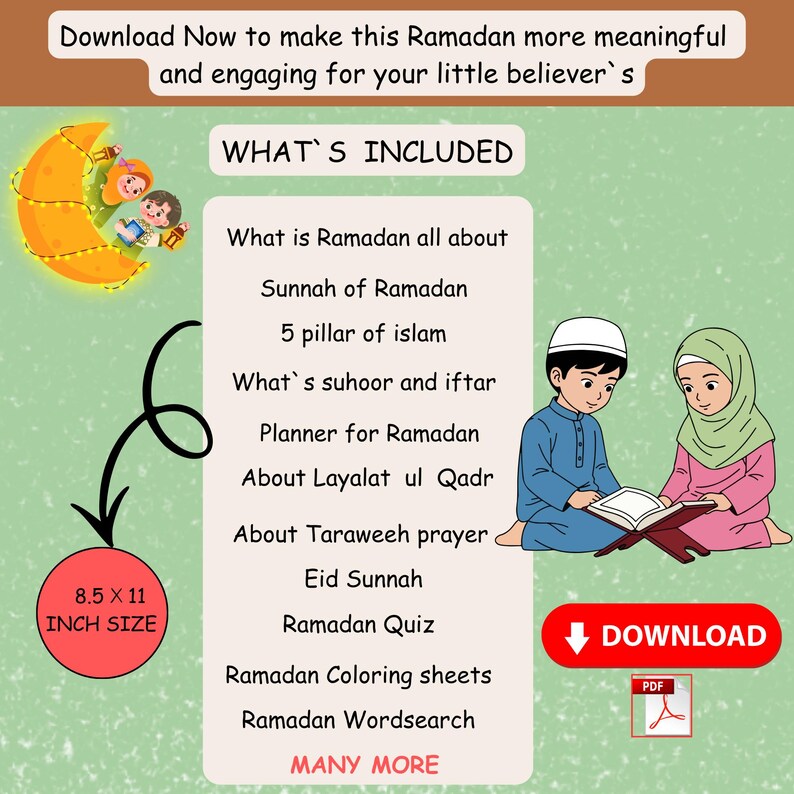 Ramadan Kids Activity, Islamic Worksheets, Kids Salah Fasting Tracker ...