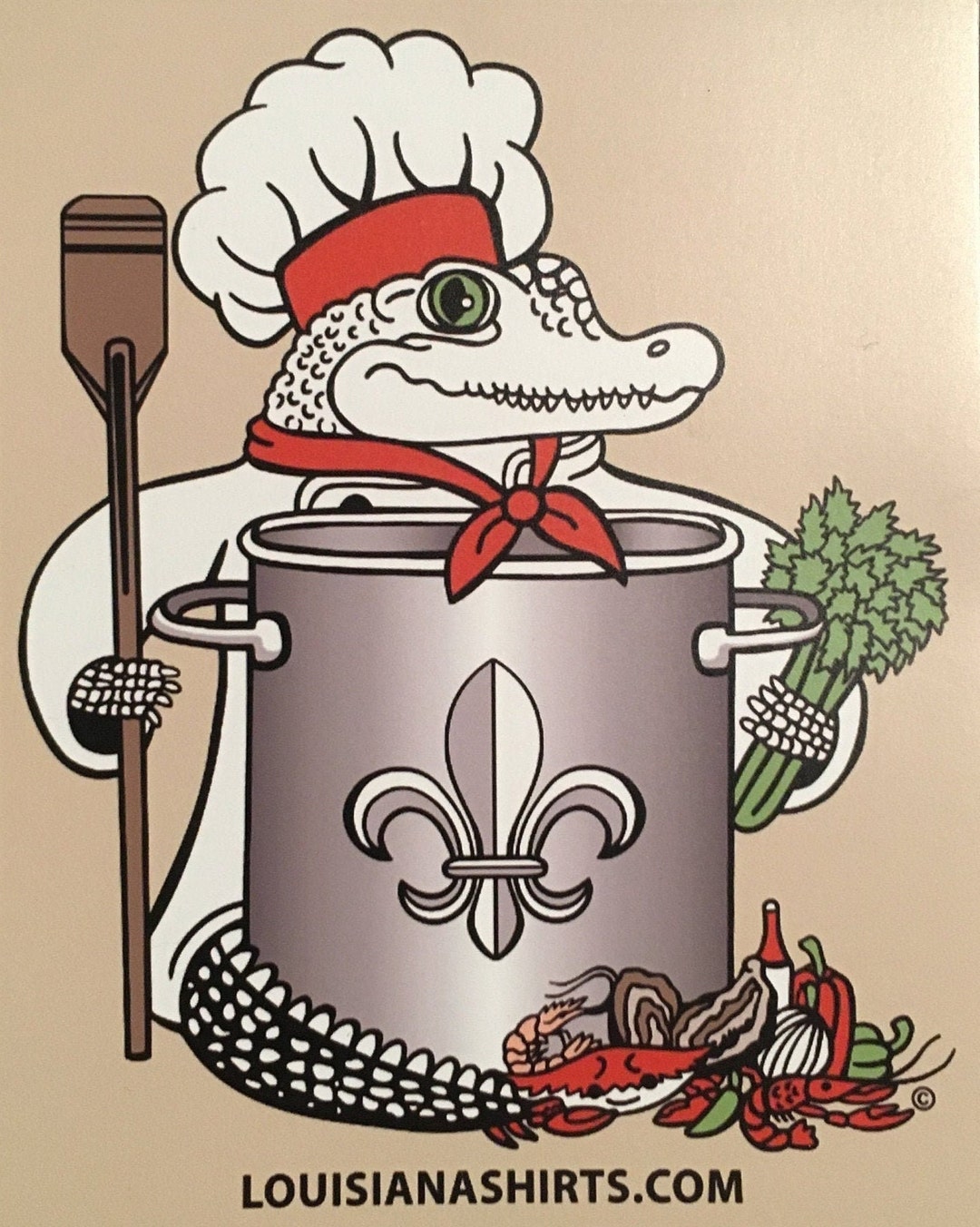 Alligator Refrigerator Magnet, Gumbo Food Gift - Etsy