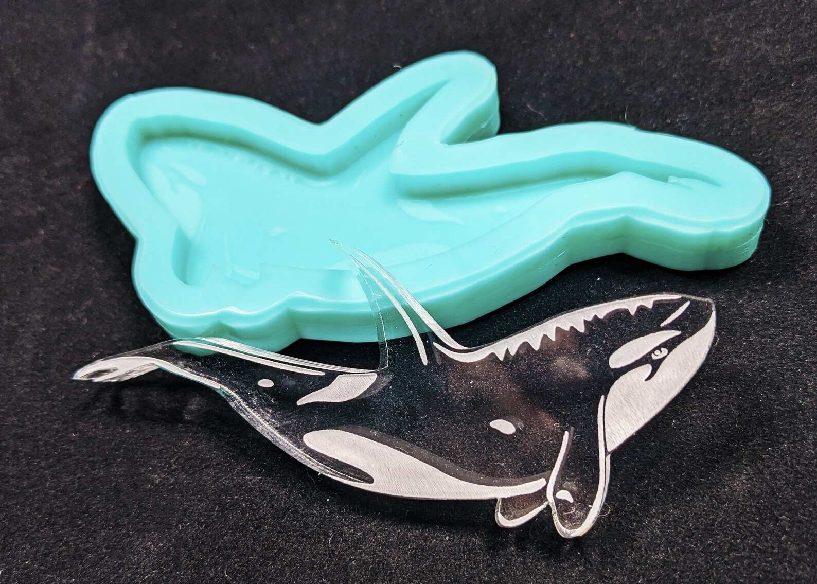 Shiny ORCA Killer Whale Silicone Mold For Resin Wax Clay | Etsy
