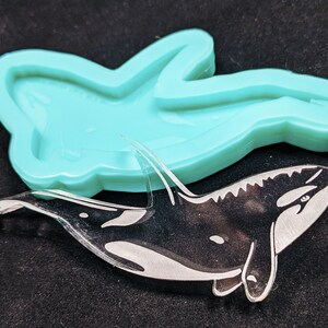 Shiny ORCA Killer Whale Silicone Mold For Resin Wax Clay | Etsy