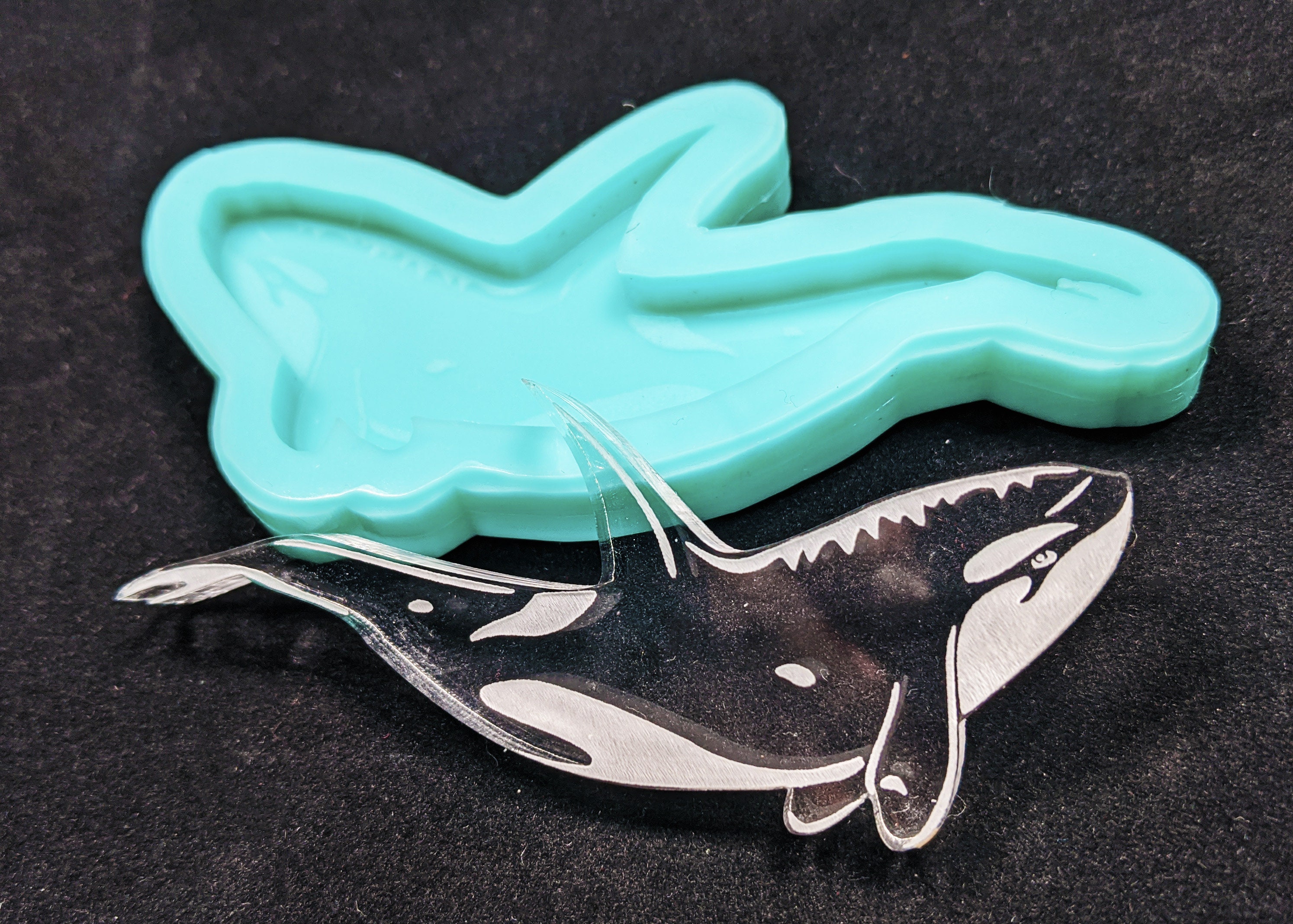 Shiny ORCA Killer Whale Silicone Mold for Resin Wax Clay - Etsy Australia