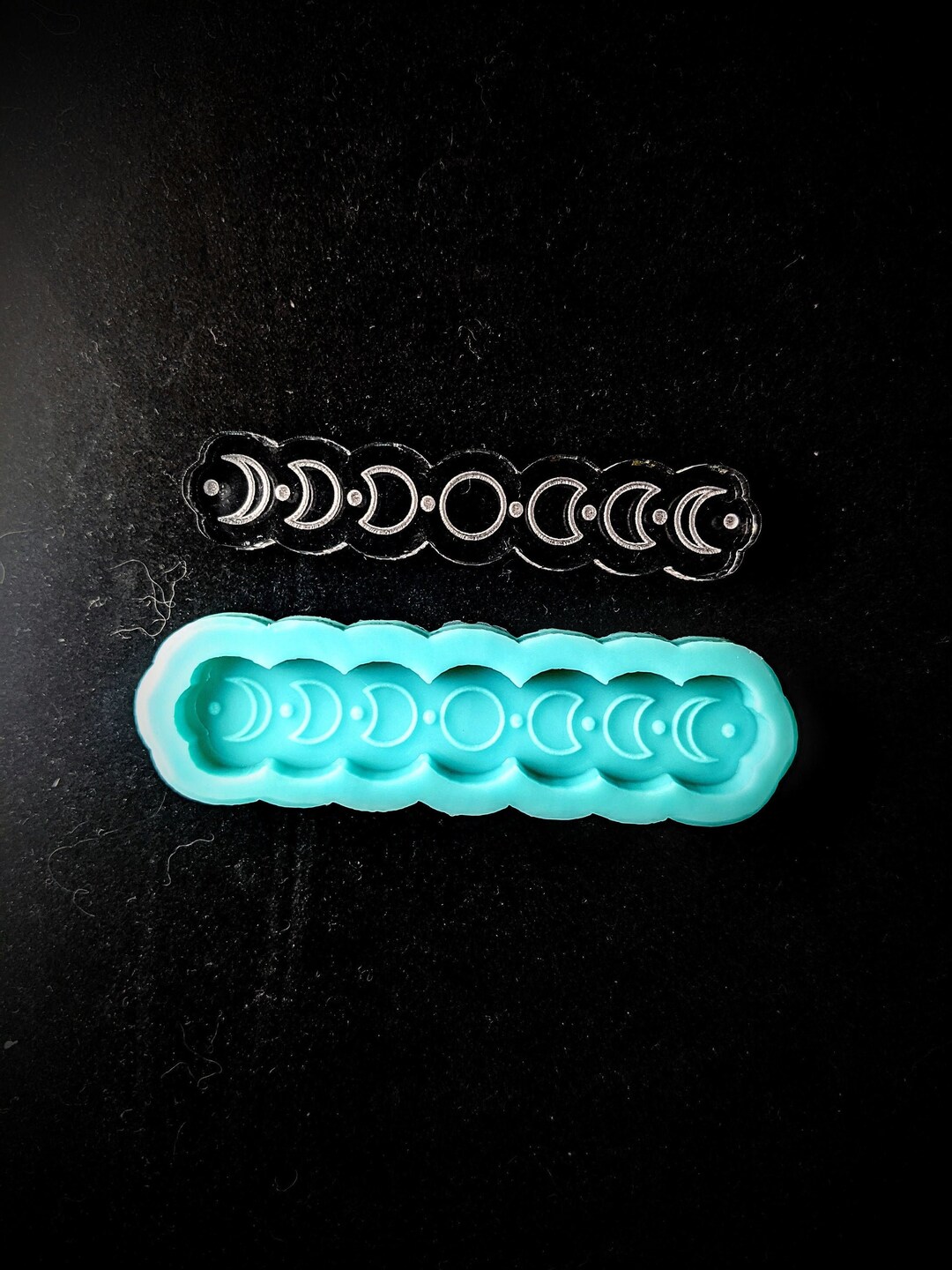 Shiny Open MOON PHASES Outline Etched Silicone Mold - 3 Inch - Glossy ...