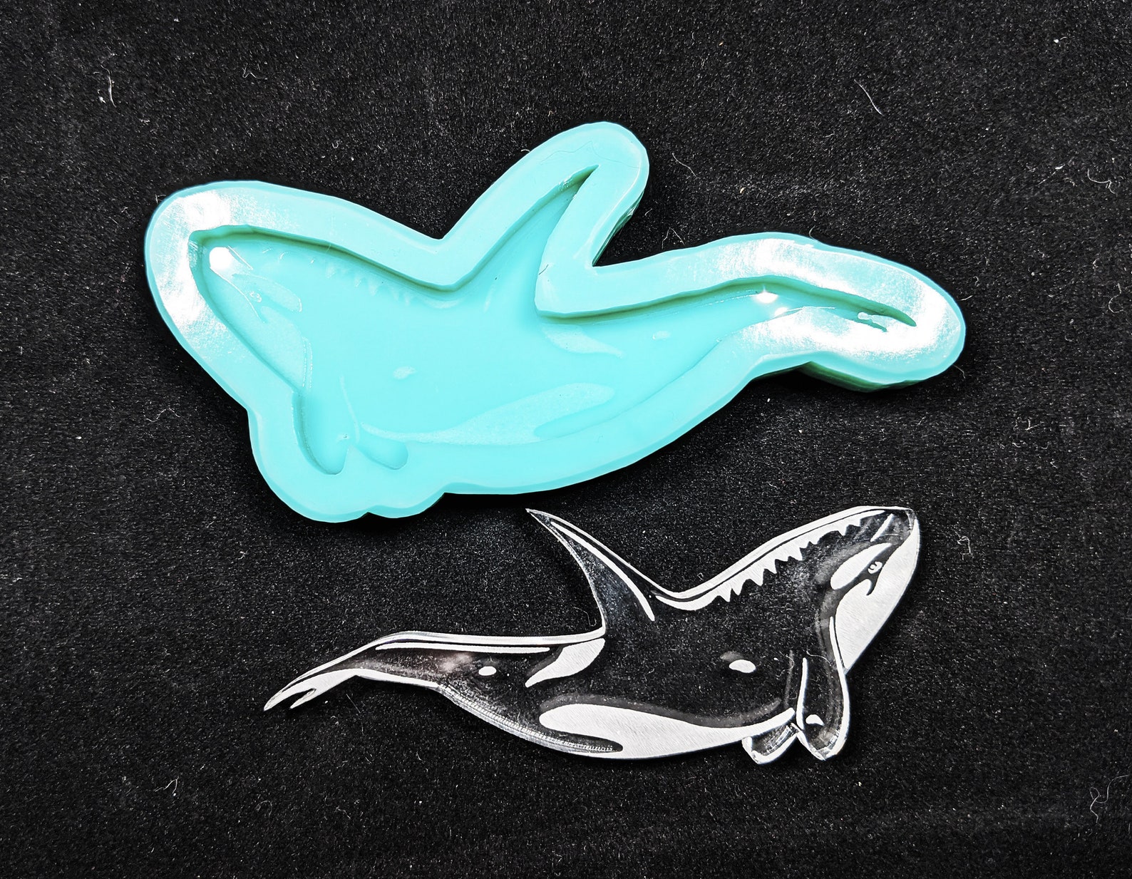 Shiny ORCA Killer Whale Silicone Mold for Resin Wax Clay - Etsy Australia