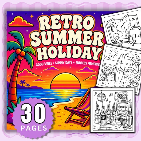 Summer Hygge Coloring - Etsy