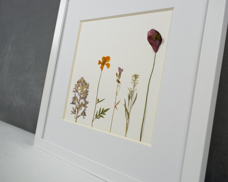 Dried Flowers #5, Framed, White - Etsy