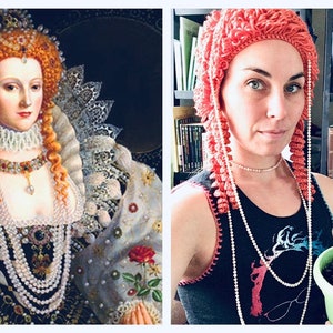 Queen Elizabeth I Wig -MADE TO ORDER -free Domestic Shipping ...