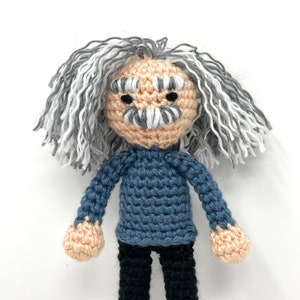 CROCHET PATTERN -8" Albert Einstein Doll, Christmas Gift Boys Girls ...