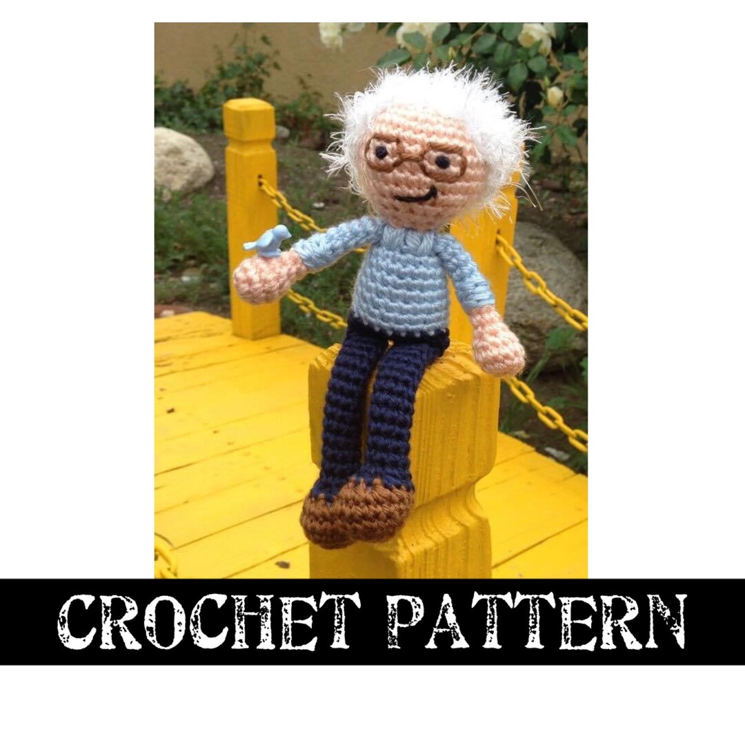 CROCHET PATTERN Bernie Sanders Crochet Doll Pattern Feel the Bern - Etsy
