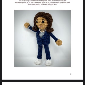 Kamala Harris Doll Crochet Pattern Kamala Doll Crochet Kamala Harris ...