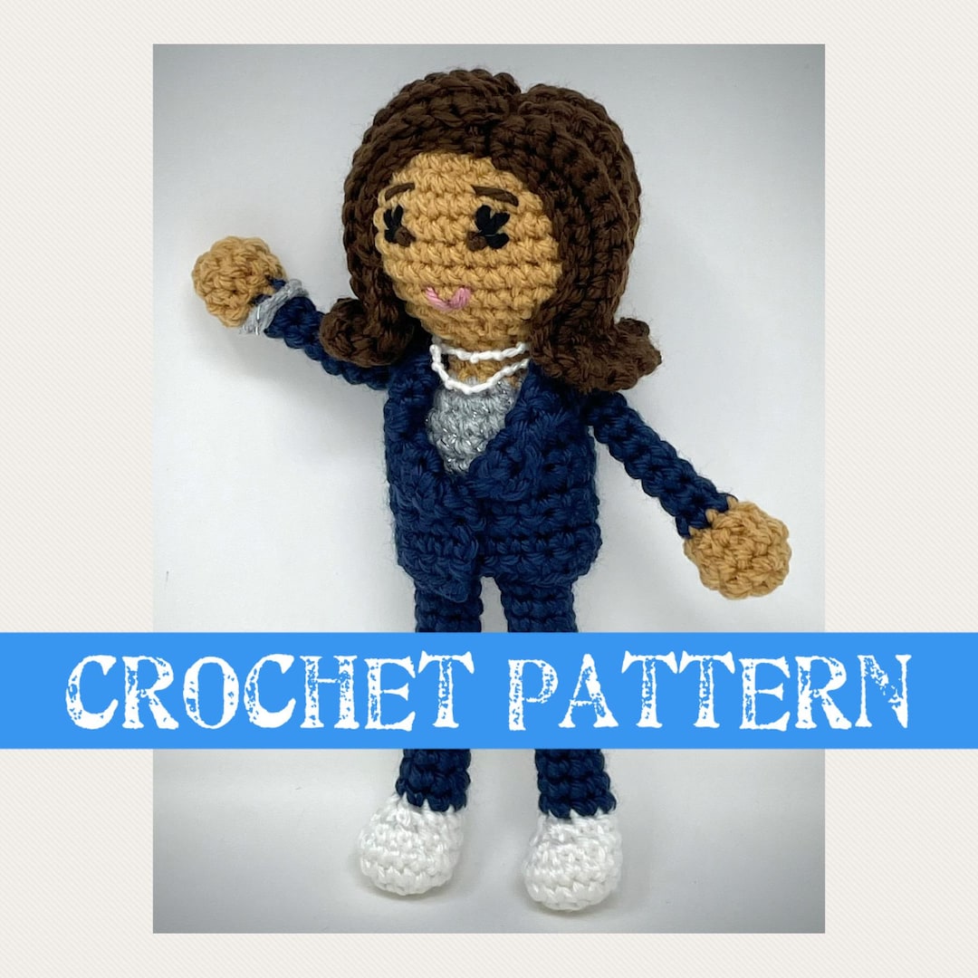 Kamala Harris Doll Crochet Pattern Kamala Doll Crochet Kamala Harris ...