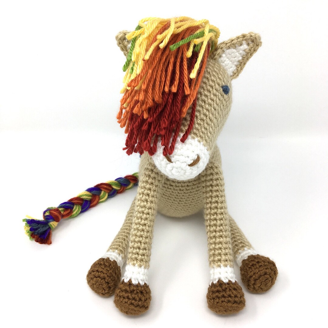 Horse Plush Rainbow Pride Horse Toy Rainbow Doll Pride Amigurumi ...