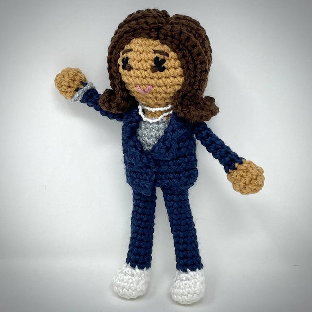 Kamala Harris Doll Crochet Kamala Harris Crochet Doll Kamala Harris ...