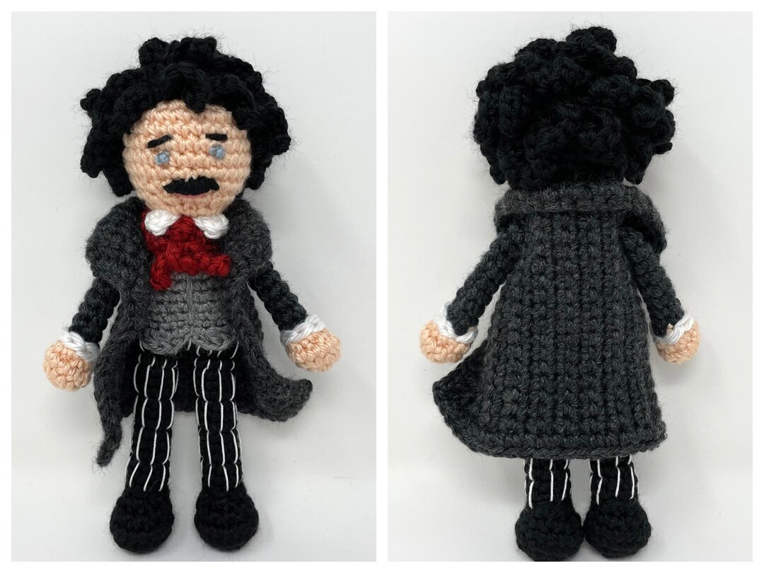 Edgar Allan Poe Doll -MADE to ORDER -free Domestic Shipping, Handmade ...