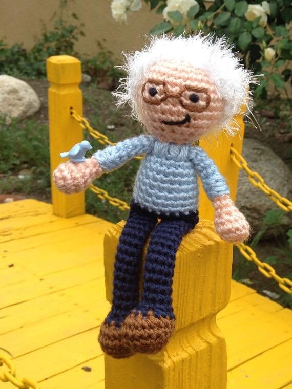 CROCHET PATTERN - Bernie Sanders Crochet Doll Pattern Feel the Bern - Etsy
