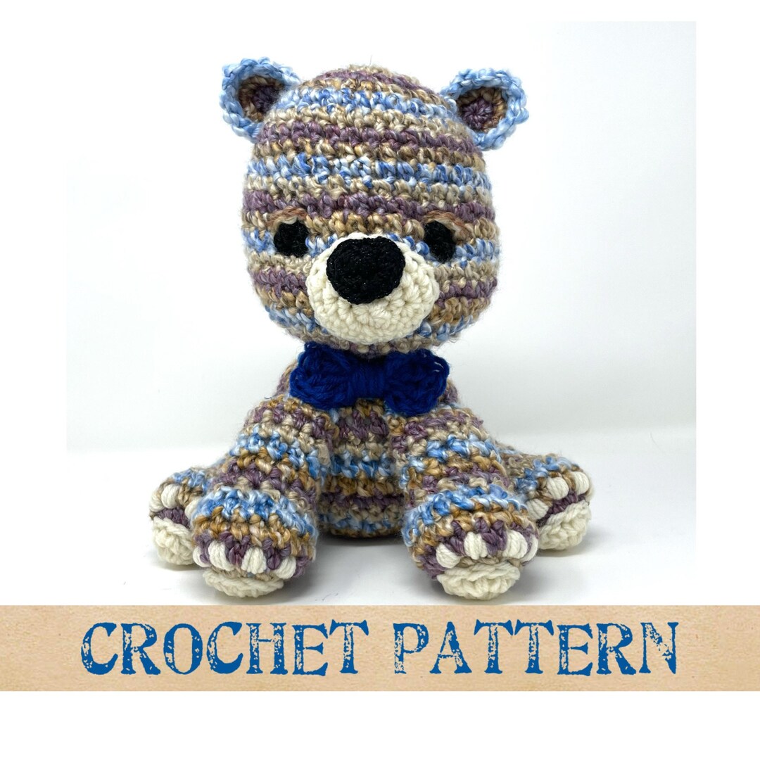 CROCHET PATTERN -stash Busting Teddy Bear, Plush Stuffed Animal Plushie ...