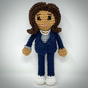 Kamala Harris Doll Crochet Pattern Kamala Doll Crochet Kamala Harris ...