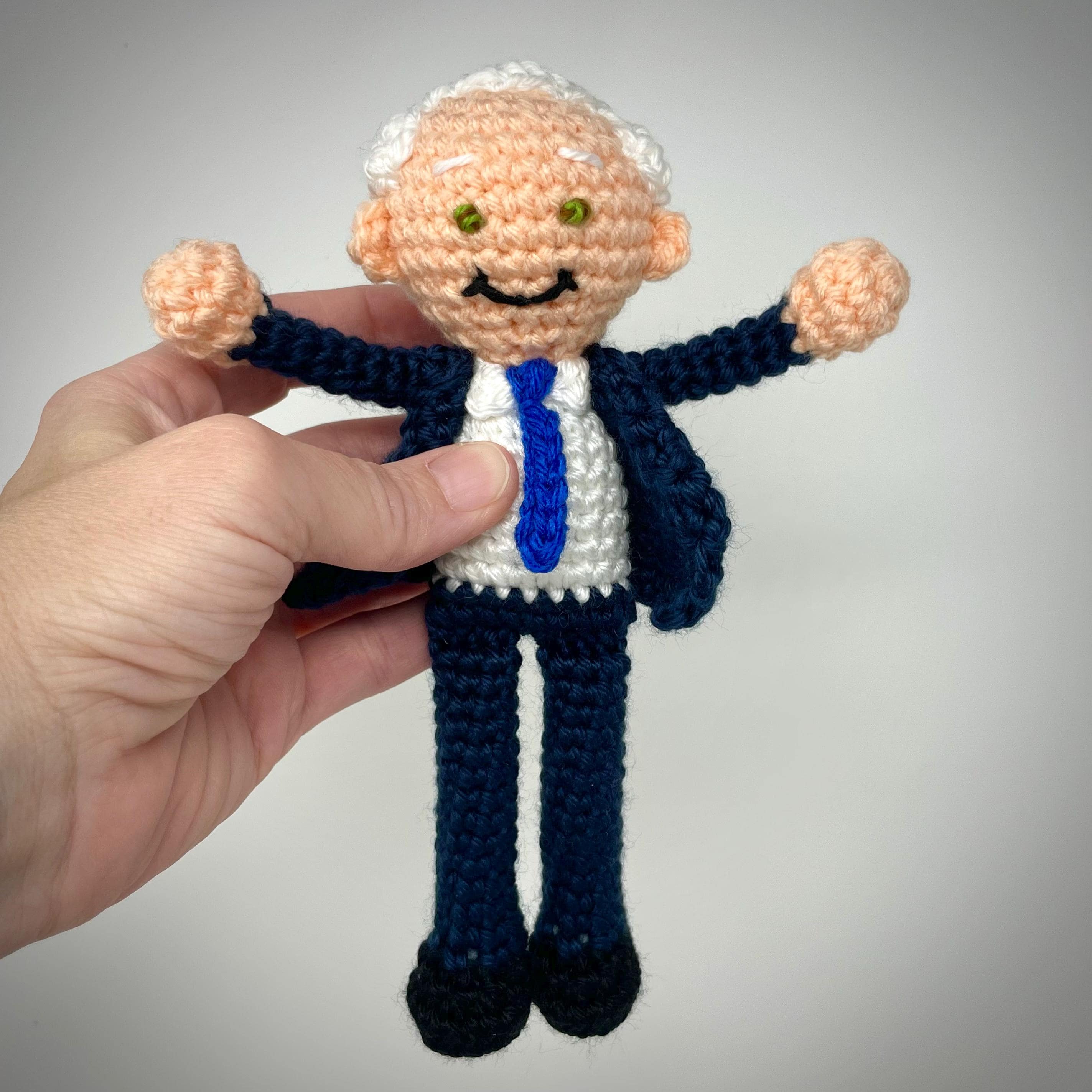 Tim Walz Doll Crochet Coach Walz Doll Coach Tim Walz Crochet Doll Tim ...