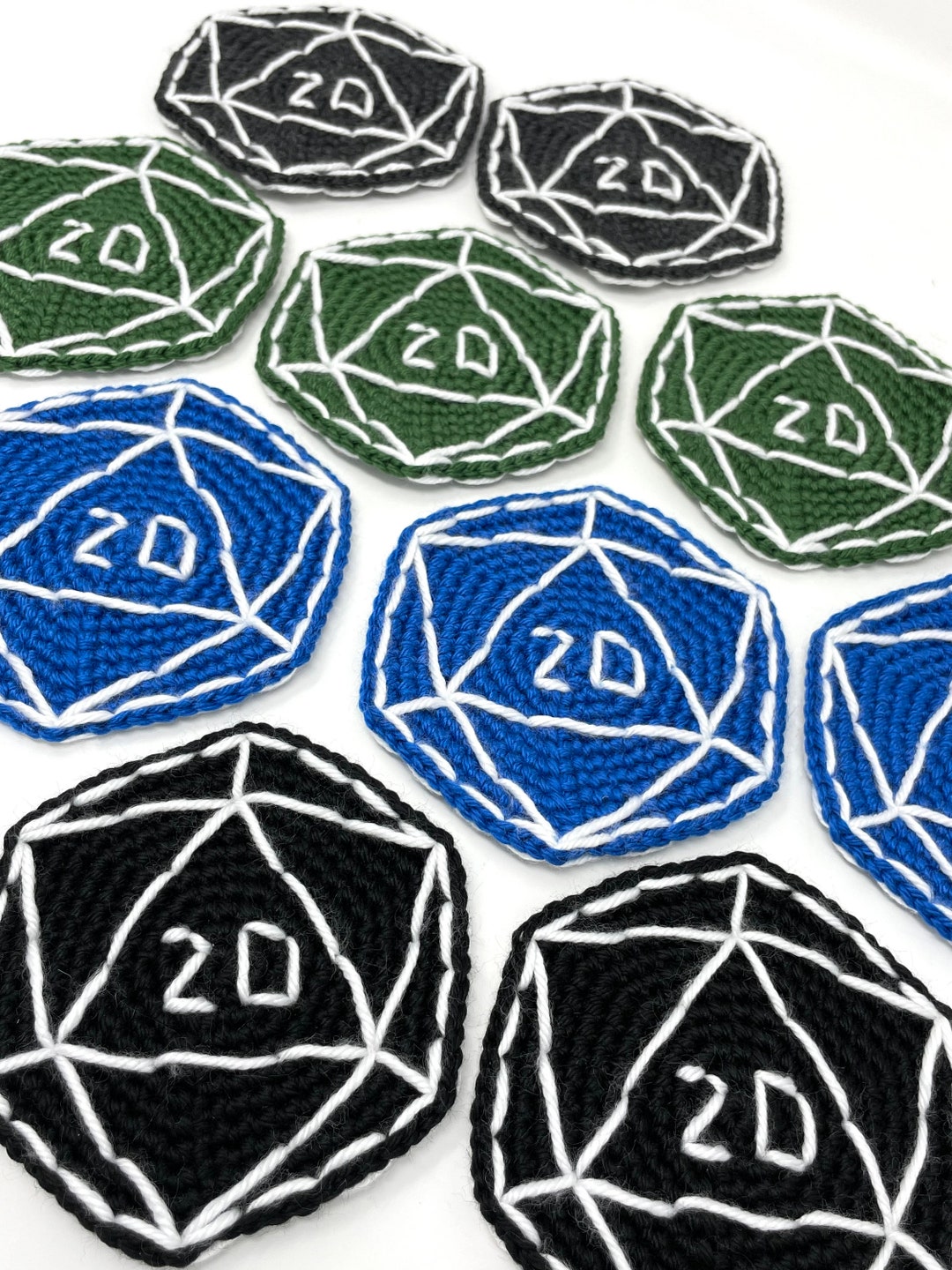 D20 Coasters D20 Dice Role Playing Gifts D20 Die Coasters Rpg Gift ...