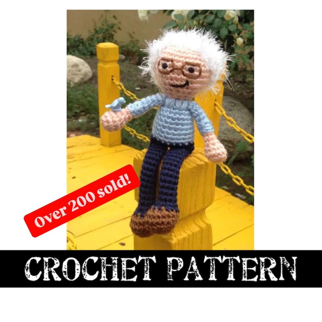 CROCHET PATTERN - Bernie Sanders Crochet Doll Pattern Feel the Bern - Etsy