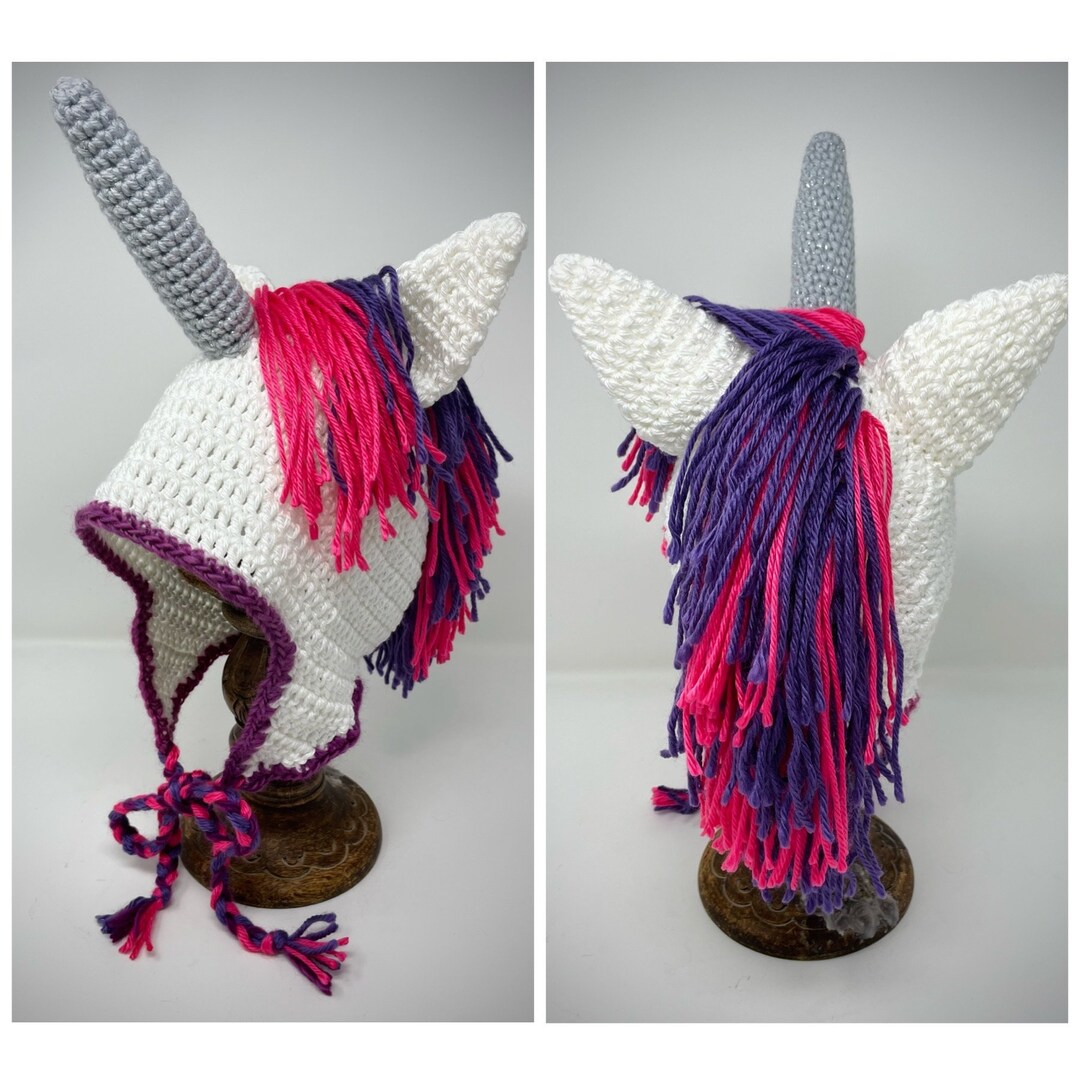 Unicorn Hat Pink and Purple Unicorn Pink Purple Hat Unicorn Fantasy ...