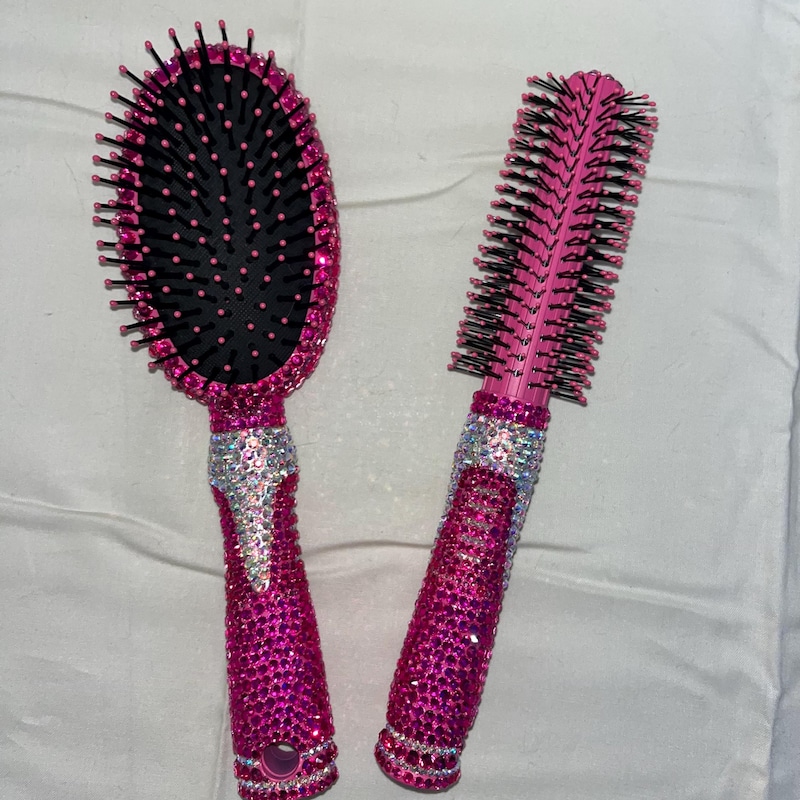 Bedazzled Hairbrushes - Etsy