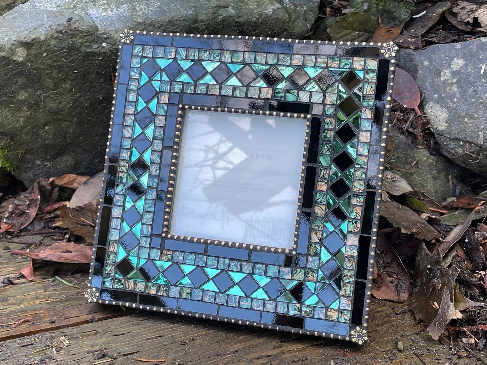 7" Square Mosaic Frame or Mirror - Etsy