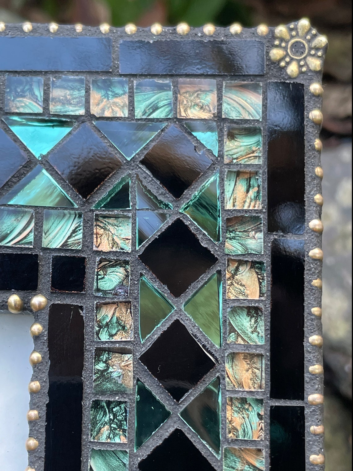 7" Square Mosaic Frame or Mirror - Etsy