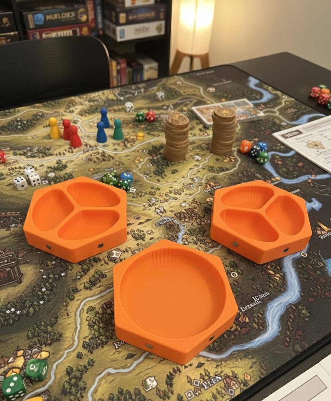 Magnetic Hex Token Tray, Modular Board Game Organizer - Etsy