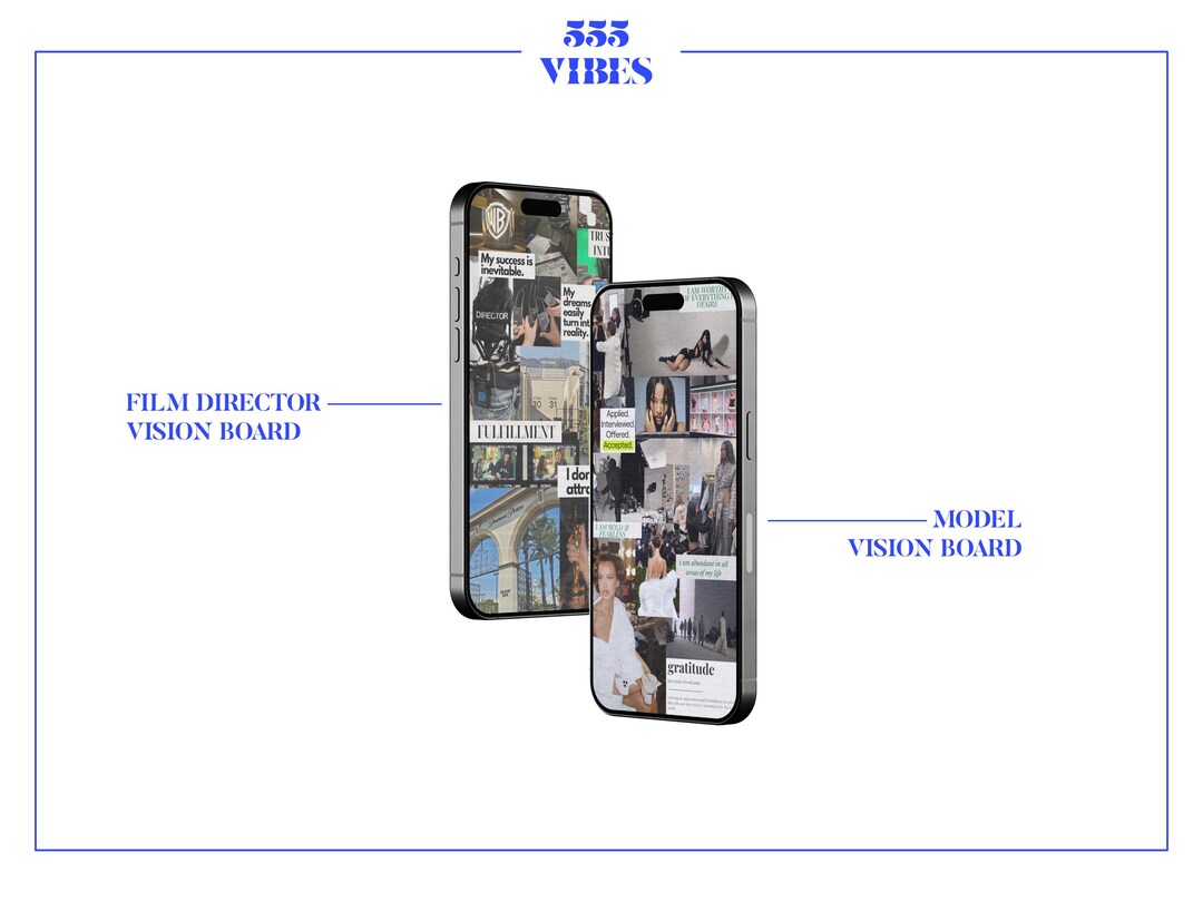 Modeling Vision Board Phone Wallpaper | Career Manifestation | Law of ...