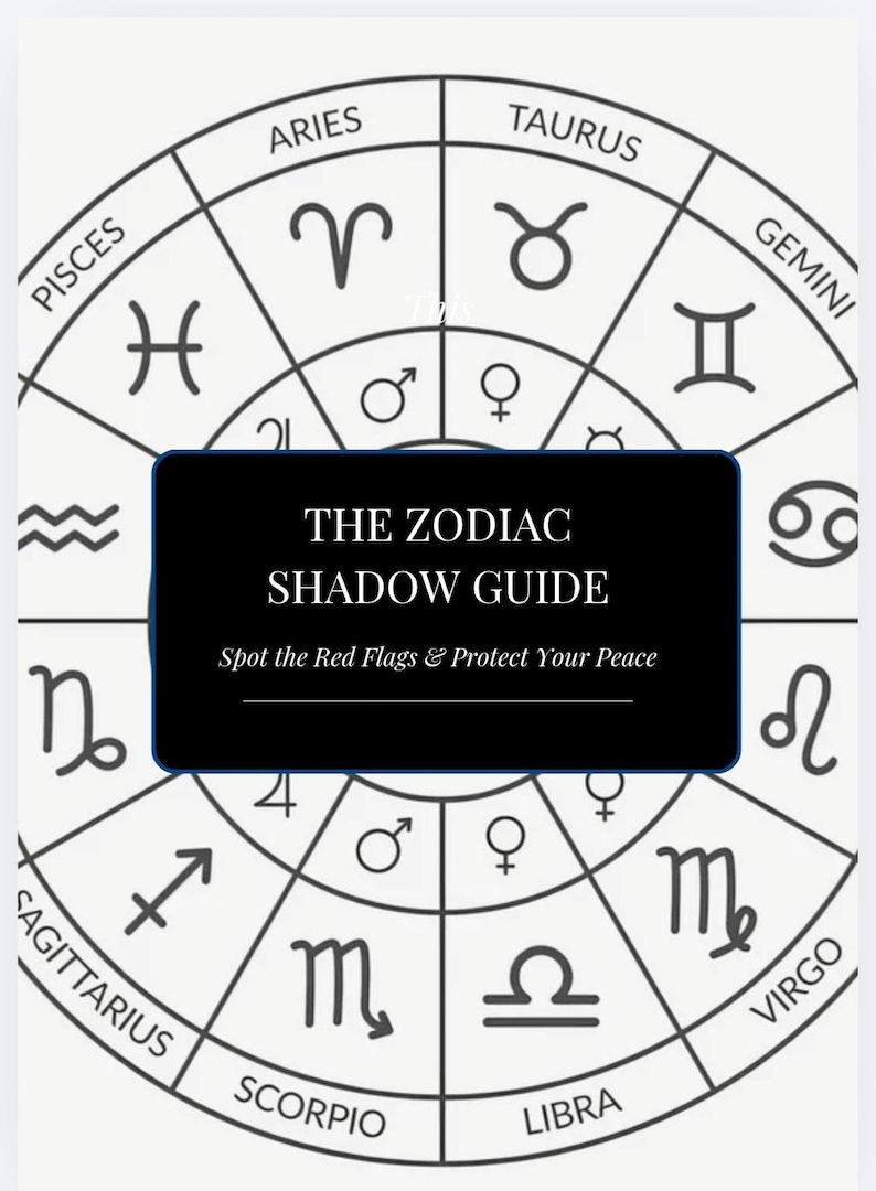 The Zodiac Shadow Guide: Decode the Red Flags & Reclaim Your Peace - Etsy