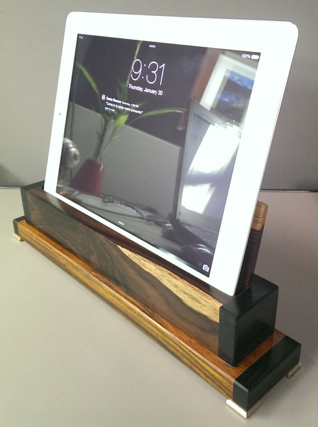 IPad Stand Made With Cocobolo, Ebony, and Brass - Etsy