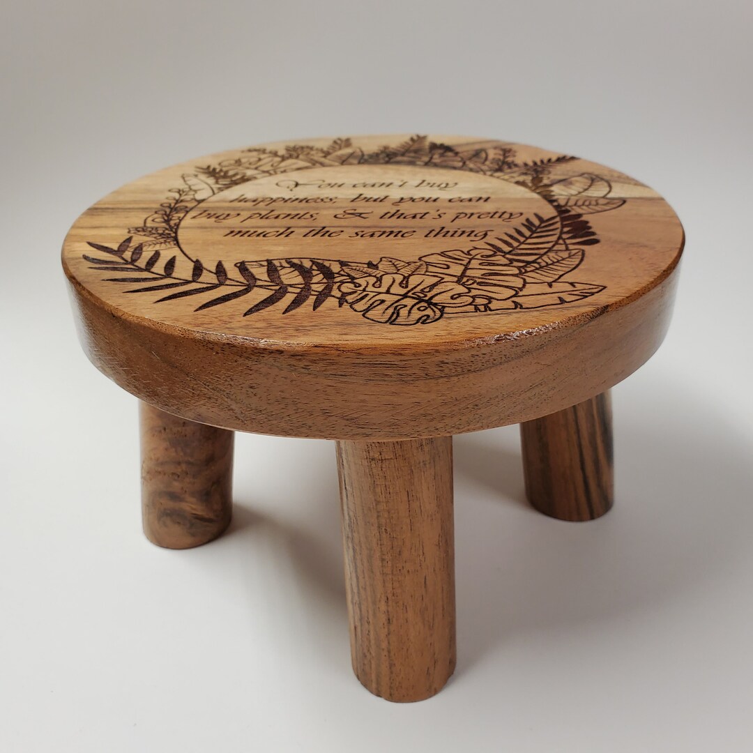 Wooden Stand Laser Etched With Plant Saying - Etsy