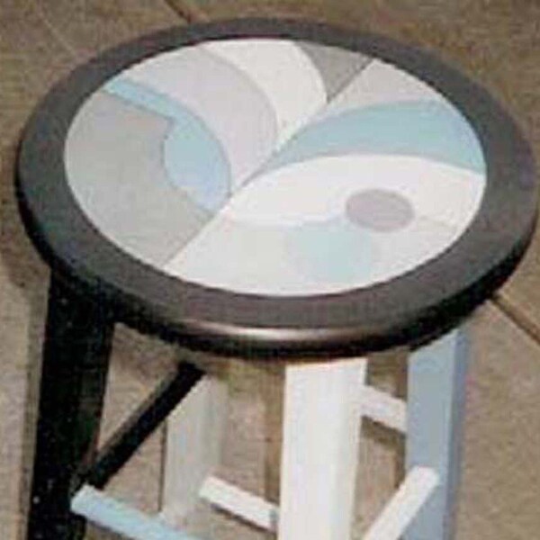 Painted Bar Stools - Etsy