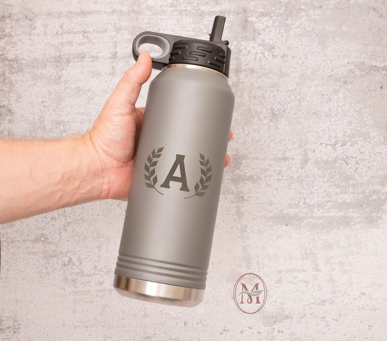 Custom Logo Water Bottle, Personalized Engraved Water Bottle, Employee ...
