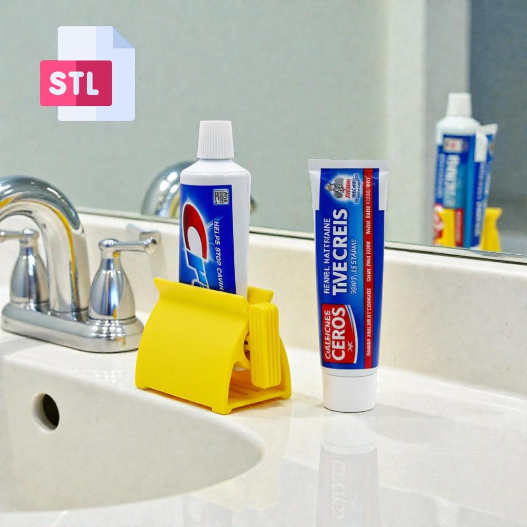 Minimalist Toothpaste Stand, 3D Print File (digital STL) - Etsy