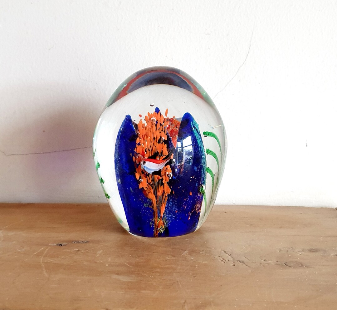 Glass Aquarium Paperweight Glass Fish Paperweight - Etsy