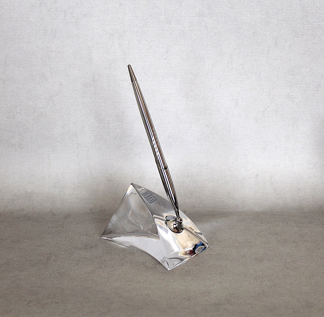 Crystal Desk Pen, Tipperary Crystal, Ireland. as New Original Box - Etsy