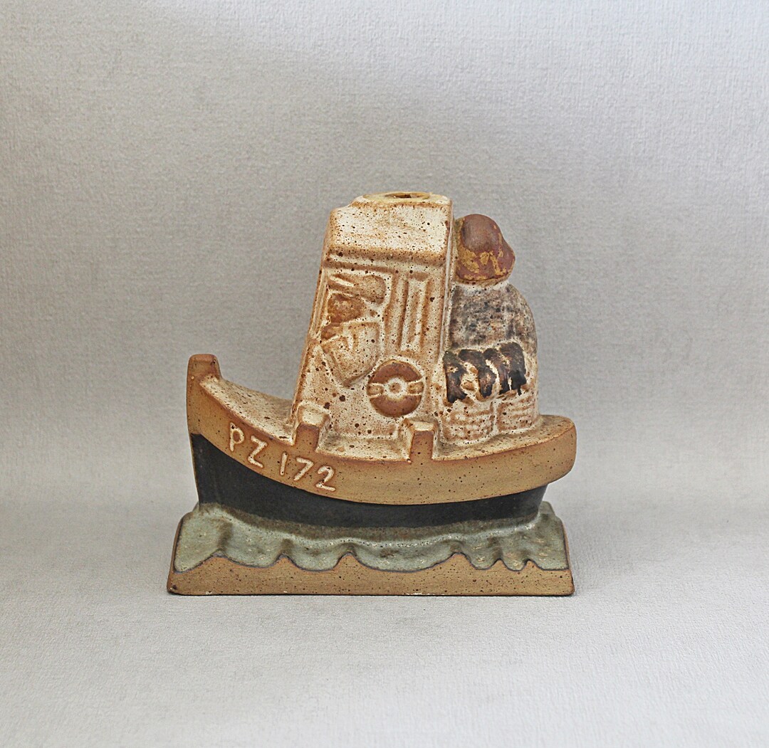 Tremaen Pottery Fishing Boat Lamp Base PZ 172 - Etsy