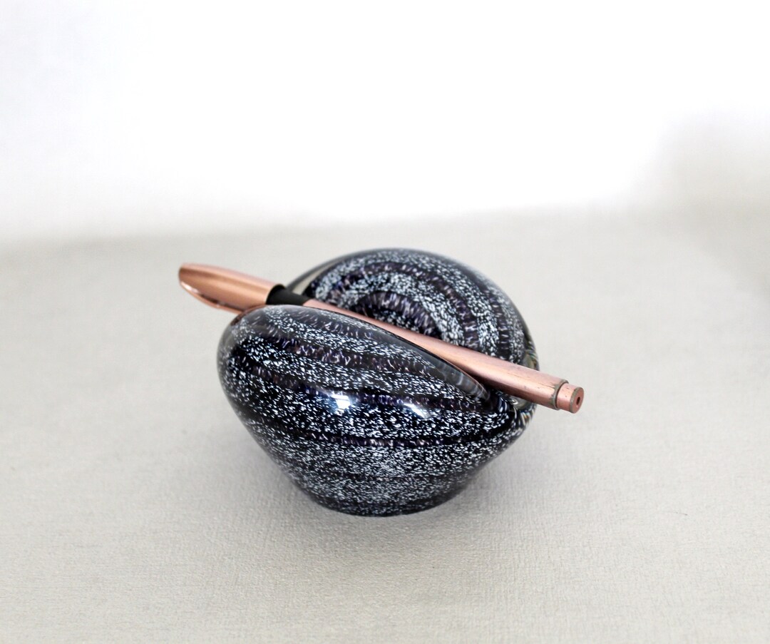 Caithness Glass Paperweight, Pen Holder - Etsy UK