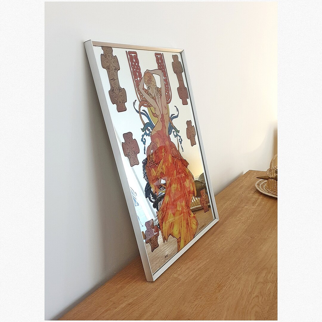 Jim Fitzpatrick Mirror, Celtic Goddess Aine. Aspell Saggers Mirror - Etsy