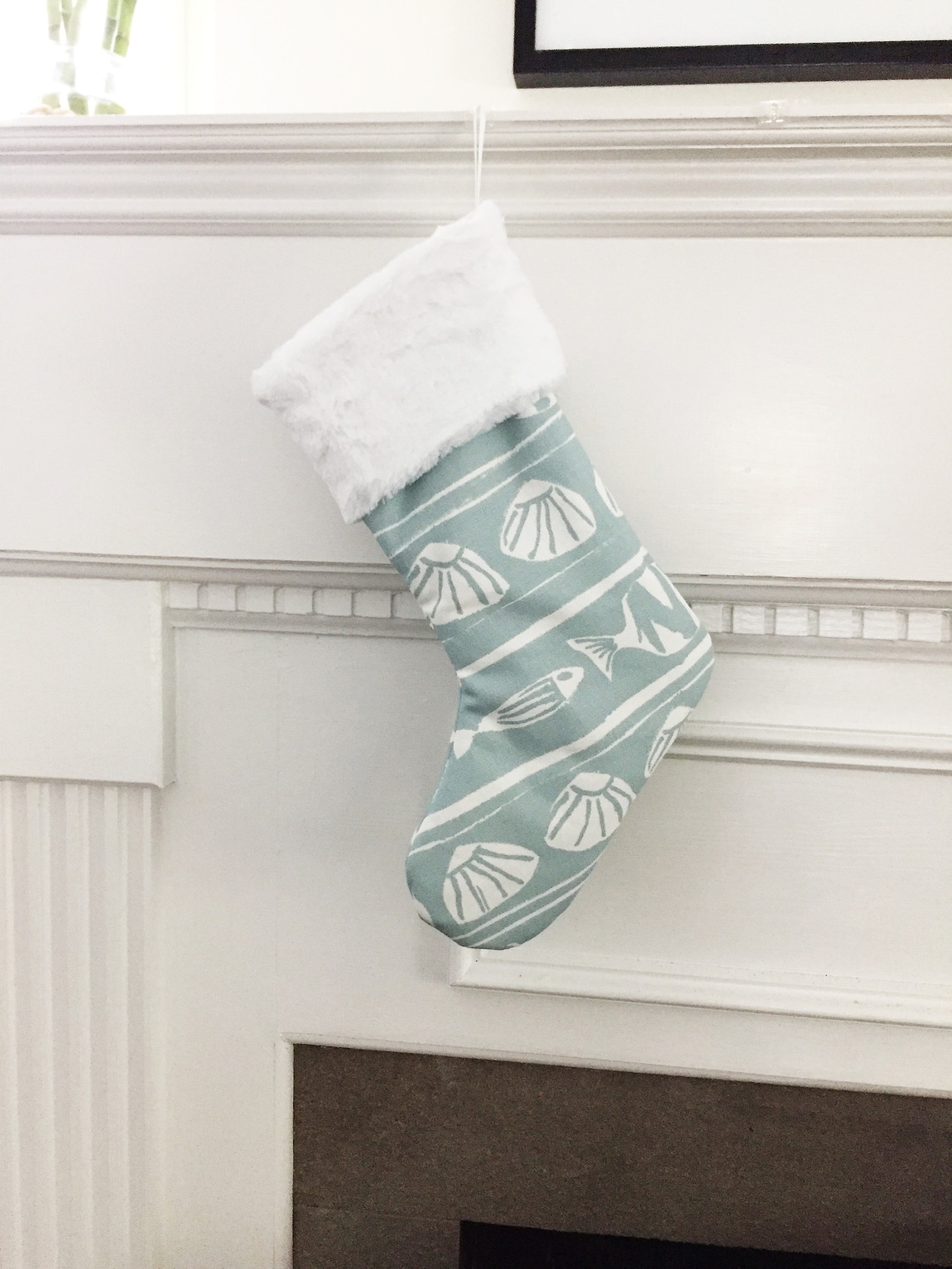 Nautical Christmas Stocking, Coastal, Boat Stocking, Navy Sailing Decor ...