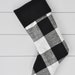 Buffalo Check Christmas Stocking Personalized Black and - Etsy