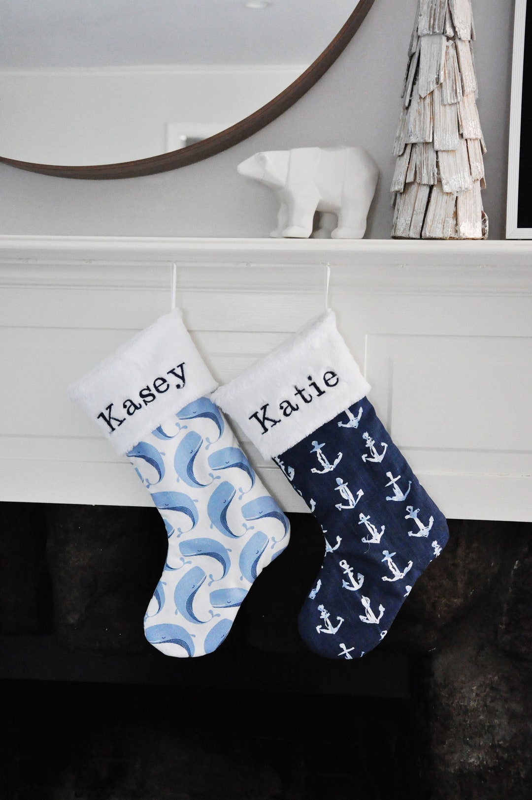 Coastal Christmas Anchor Boat Whale Stocking No.722 No.723 Sea King - Etsy