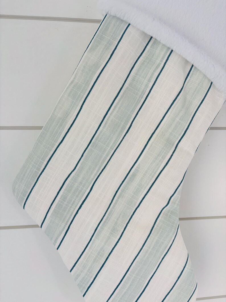 Personalized Teal Beach Christmas Stockings With Coral, Starfish, and ...